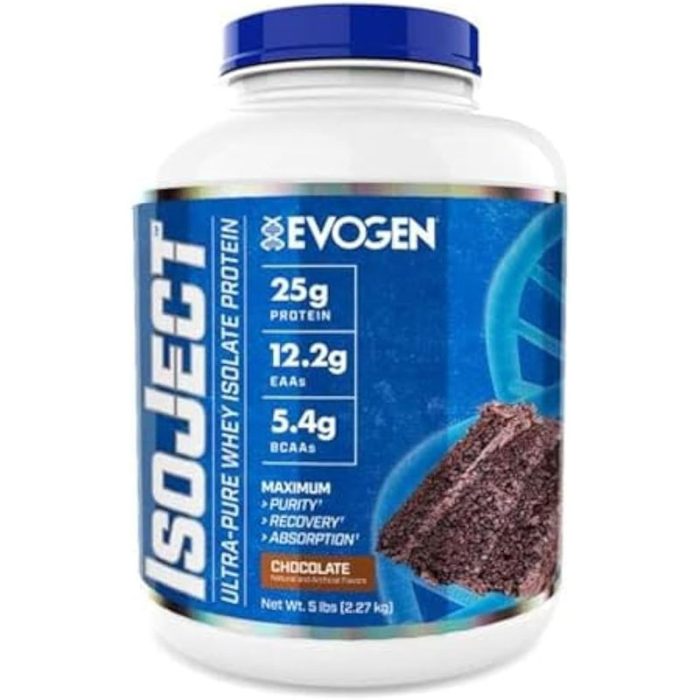 Evogen IsoJect Whey Isolate 4lbs | Lactose-Free Protein Powder